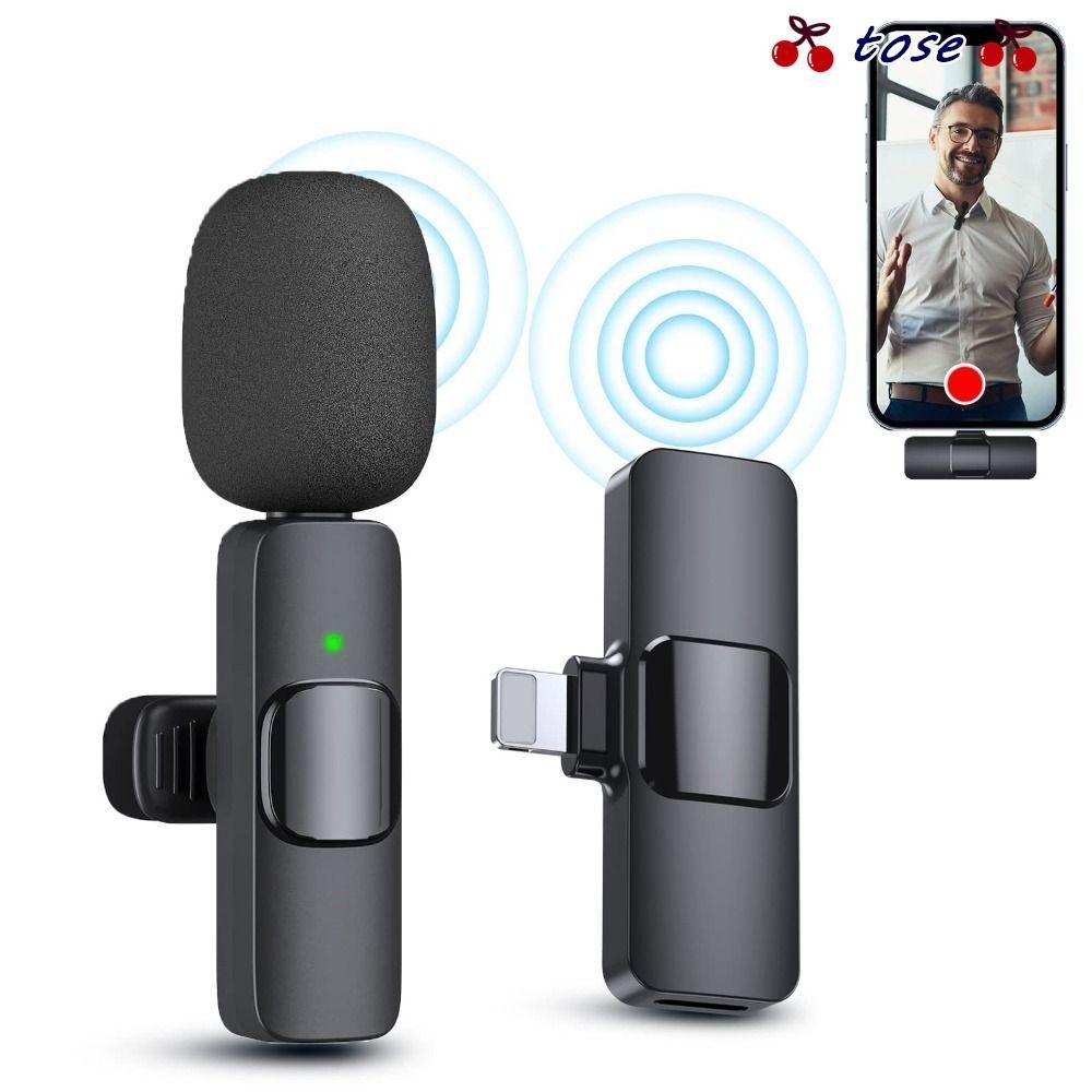 Micrô Lavalier không dây TOSE, Mic Mini K9 di động, Phát sóng ghi Video ...