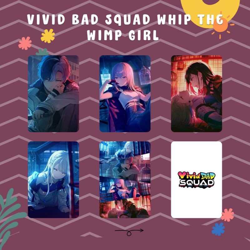 [ 05 Thẻ ] Bộ Sưu Tập Photocard PROJECT SEKAI VIVID BAD SQUAD WHIP THE ...