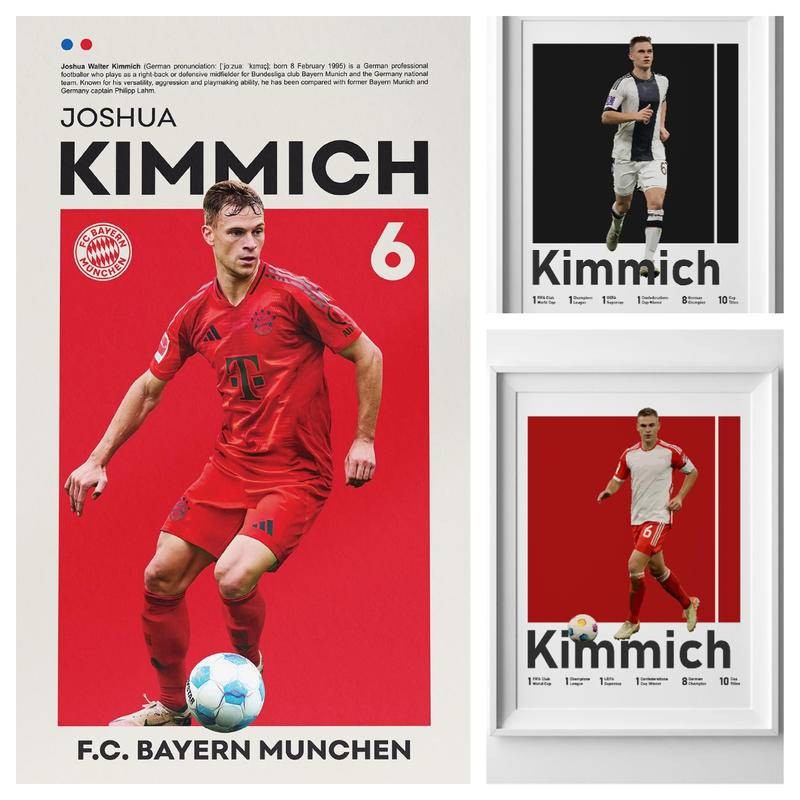 Joshua Kimmich Poster Cầu Thủ Poster Không Khung Poster Kimmich In Nghệ ...