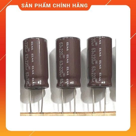 [ 2 con ] TỤ ELNA RA2 63V 220UF , 63V220UF , 220UF63V , 220UF 63V ( 10x20x5mm ) | Shopee Việt Nam