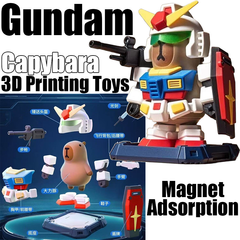 Capybara 3D In Đồ Chơi Nam Châm Hoạt Hình Vui Nhộn Từ Hội Capybara Đồ ...