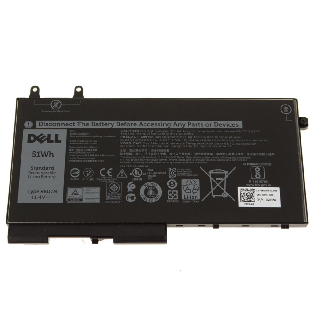 Pin laptop Dell Latitude 5400 5401 5411 5500 5501 M3540, Inspiron 7591 ...