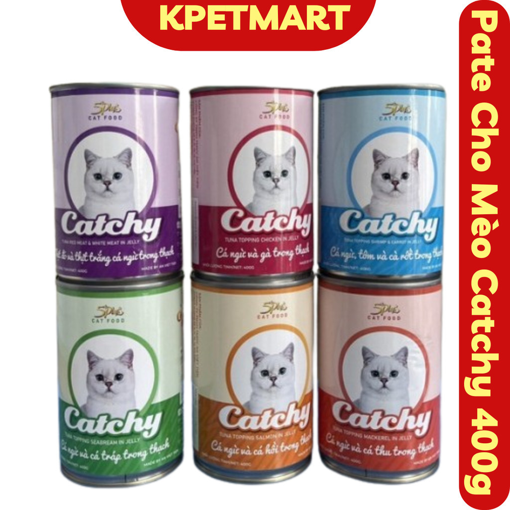 Pate Catchy lon 400g - Pate Cho Mèo Mọi Độ Tuổi - Thức Ăn Dinh Dưỡng ...