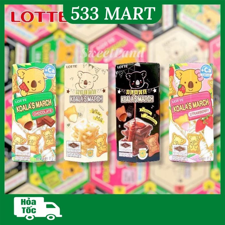 Bánh gấu Lotte Koala March nhân kem hộp 37g | Shopee Việt Nam