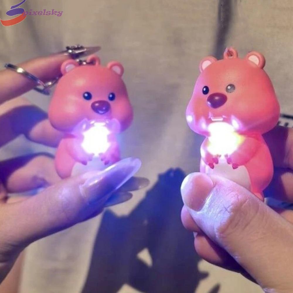 Mặt dây chuyền PIXELSKY Beaver, Móc khóa âm thanh Loopy I Love You ...