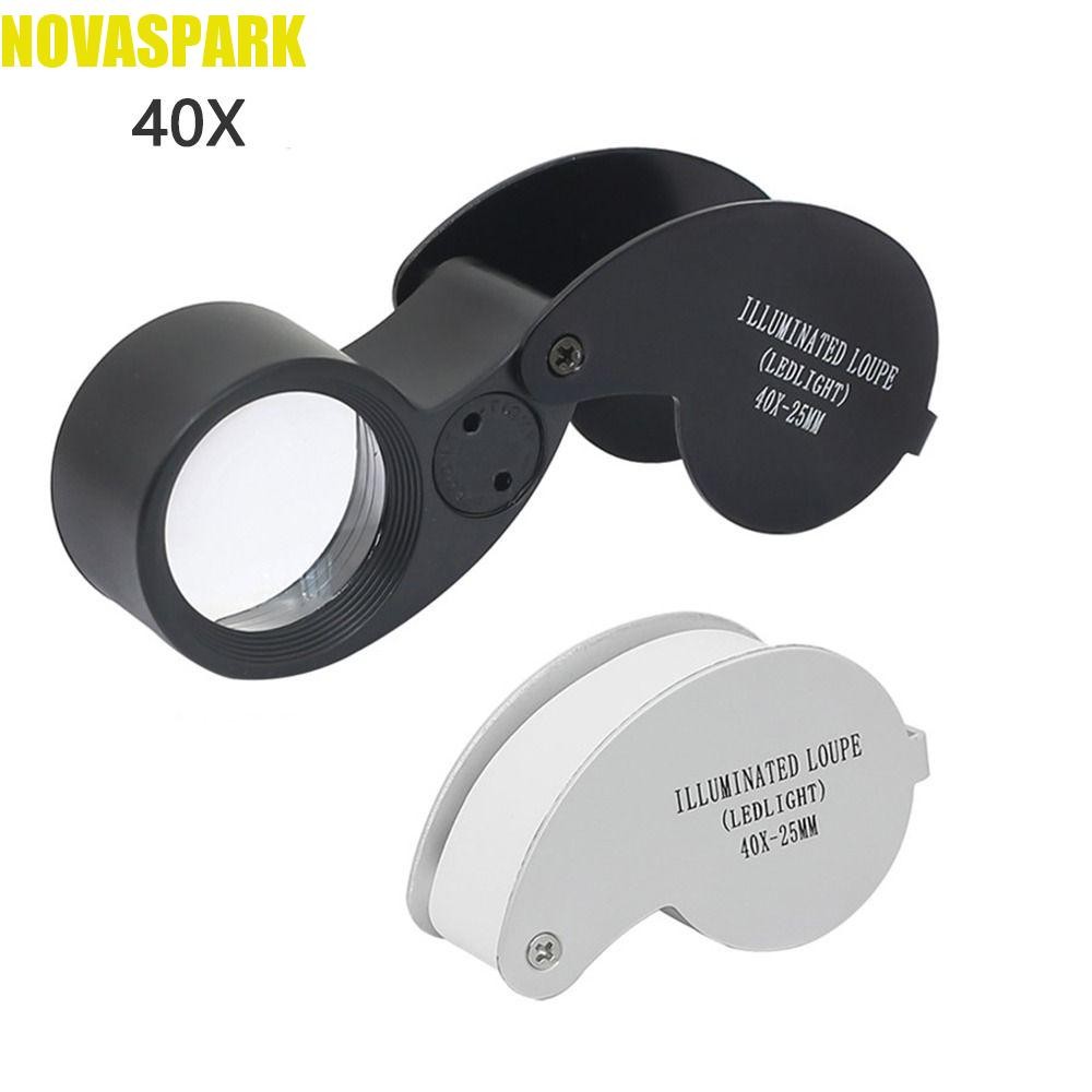 Kính lúp có thể gập lại NOVASPARK, Kính lúp gấp 40X cầm tay, Tem ống ...