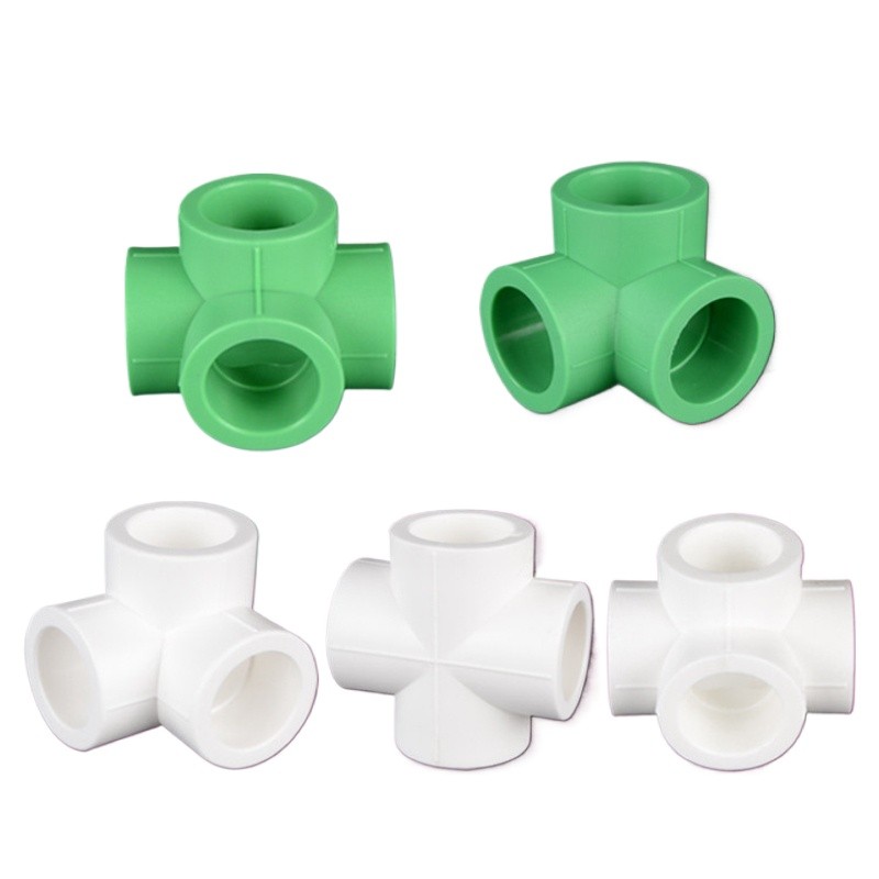 [Hnk] 4 Điểm 6 Điểm 3cm ppr Ống nước Góc chung bốn chiều Bề mặt không đồng nhất Đường kính bằng ...