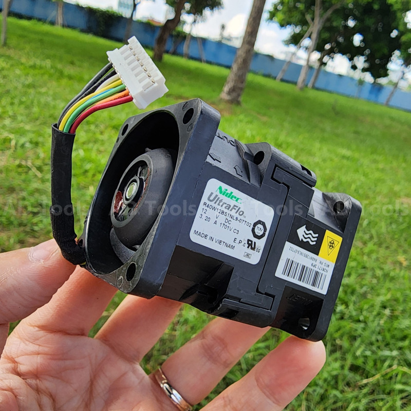 Quạt đôi tản nhiệt phản lực Nidec 4x4x5.6cm 12Vdc 3.2A gió mạnh ...