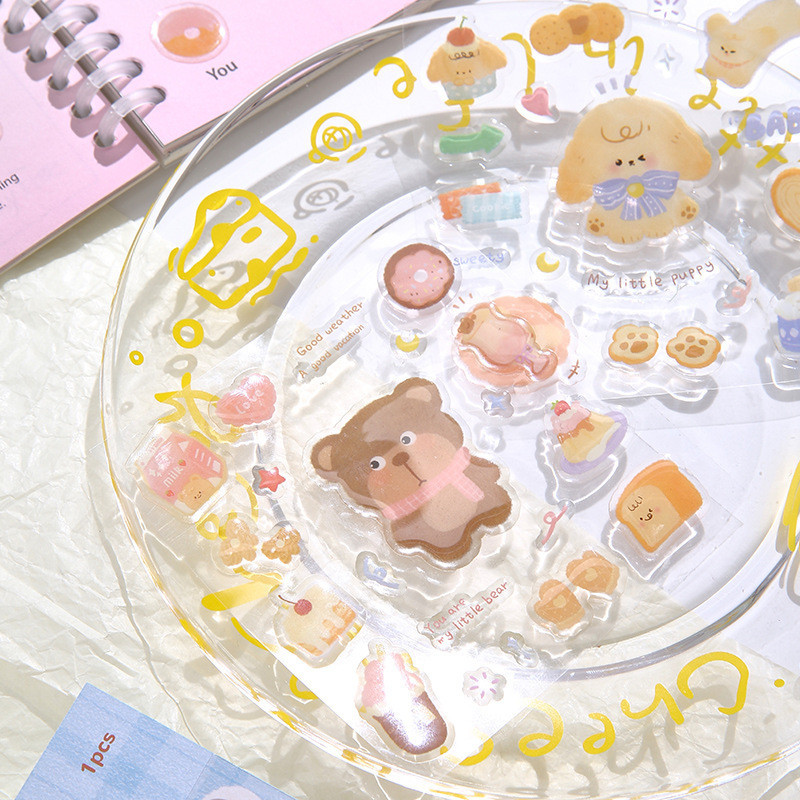 Stickers - Tờ Nhãn Dán DUBY BAKERY Chất Liệu Nhựa Nổi 3D Chống Thấm ...