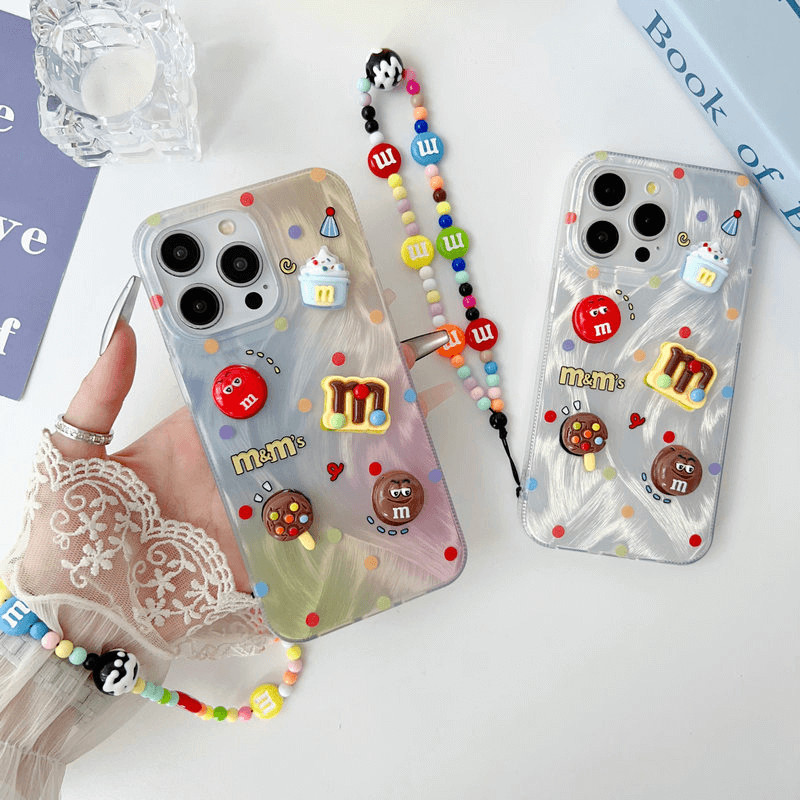 ốp lưng Funny 3D M&M's Chocolate Mi POCO C65 C61 C55 C51 C50 M6 X6 X5 ...