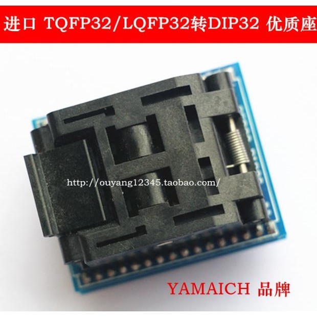 Nhập khẩu Loại đa năng QFP32 / LQFP32 / TQFP32 sang DIP32 Ổ cắm đốt IC ...