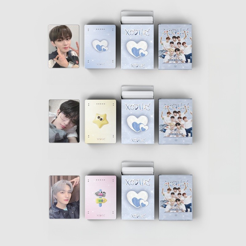 50pcs/box XODIAC Holographic Photocards ONLY FUN THROW A DICE Laser ...