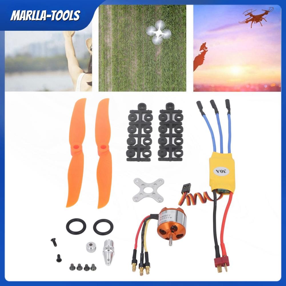 MARLLA-Tools Bộ dụng cụ động cơ máy bay RC Vô động ABS ABS 2200KV Máy ...
