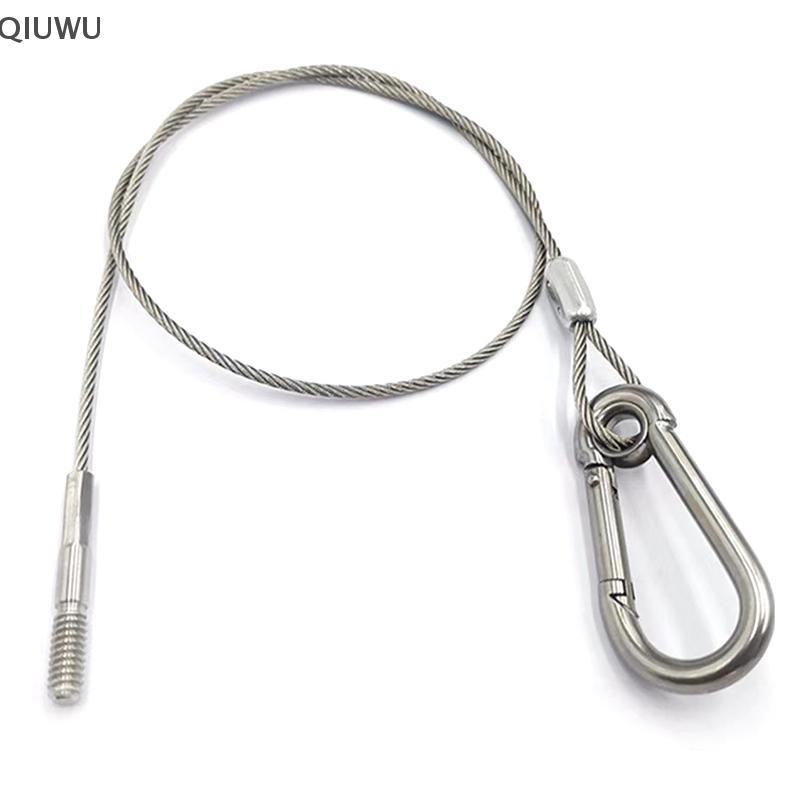 QIUWU 3-10M Dây buộc chó hai đầu Dây xích cáp Raction Dây khóa kim loại ...