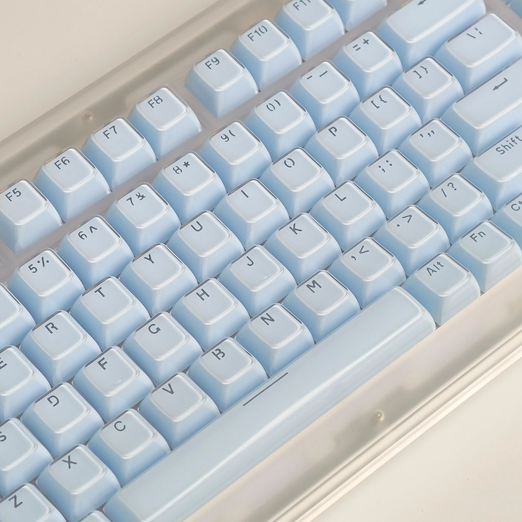 Blue Jelly Keycaps 136 Phím OEM Profile PC PBT Letter Light ...