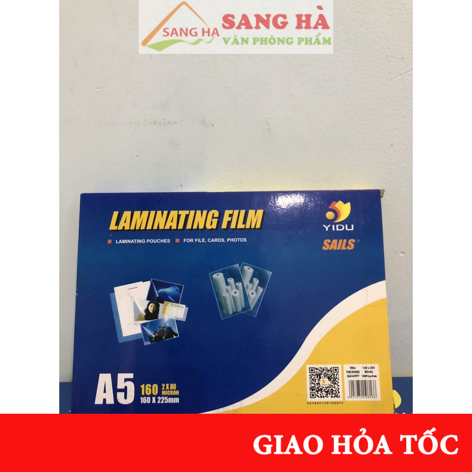 Bìa Ép Plastic A5 80mic - Ép nhựa A5 Yidu 80 Mic ( Laminating Film) Xấp 100 tờ | Shopee Việt Nam
