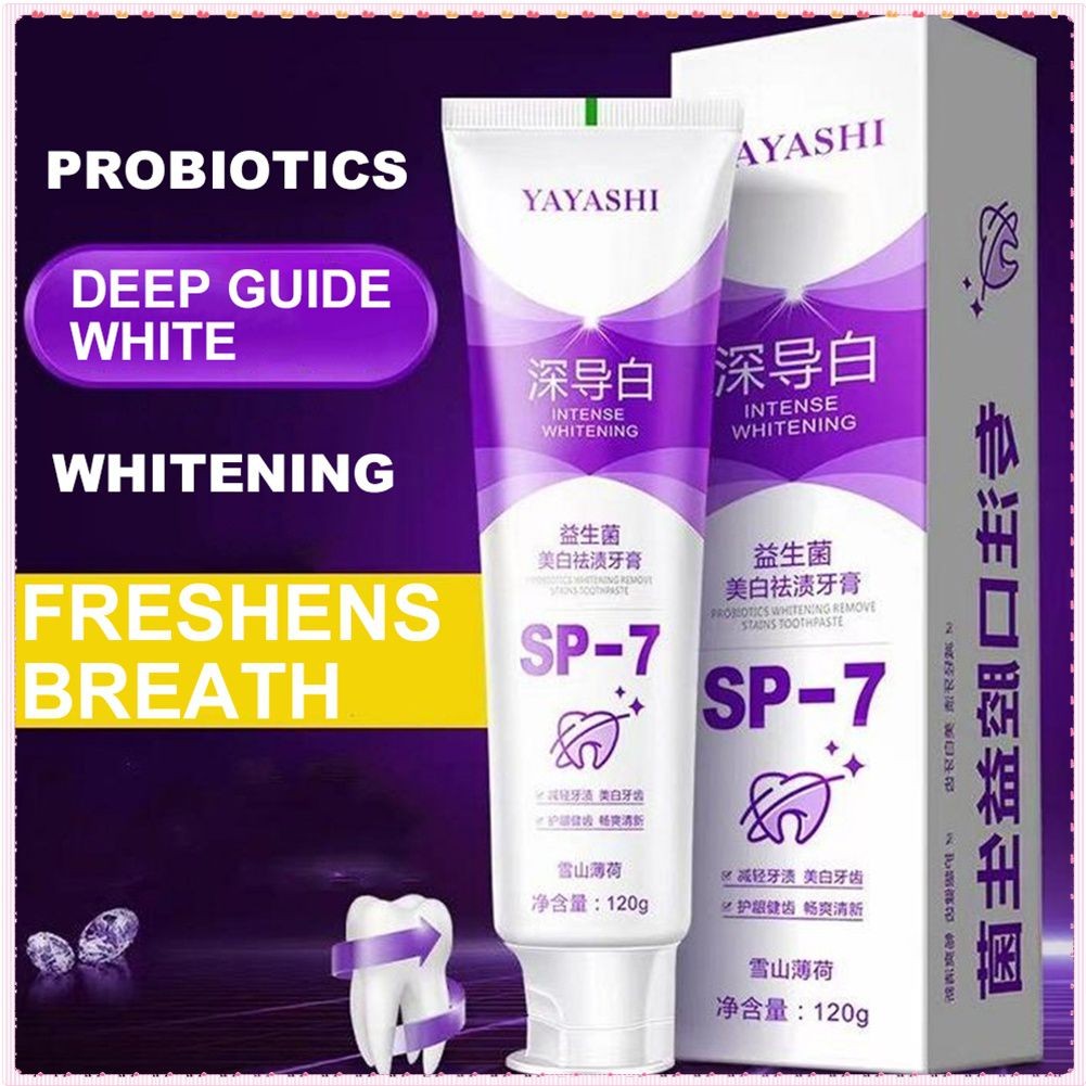 Kem đánh răng Yayashi Sp4 Sp7 Probiotic Loại bỏ mùi hôi Vết ố vàng Hơi thở thơm mát Làm sạch sâu ...