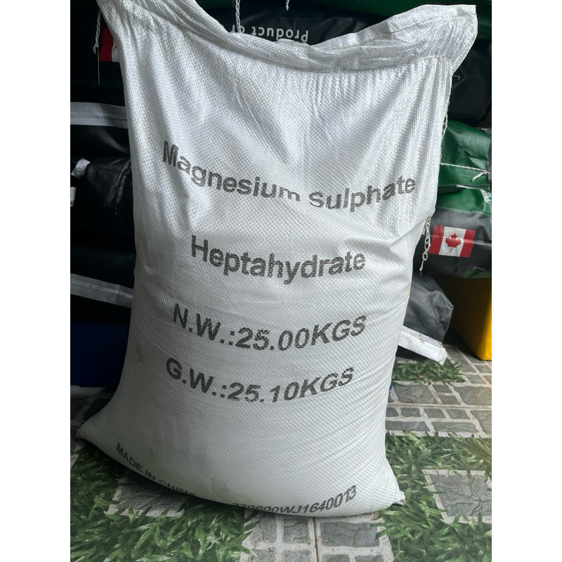 Phân Bón Magie sunfat - MgSO4.7H20 Bao 25kg Giúp Cây Xanh Tốt, Chống ...