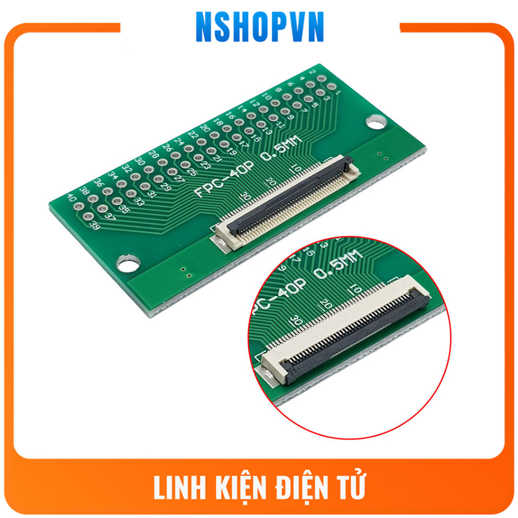 Đế ra chân cổng FFC/FPC 0.5mm sang chân 2.54mm | Shopee Việt Nam