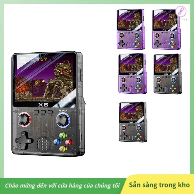 [Gaozuo523.vn] Máy chơi Game cổ điển X6 Màn hình IPS 3,5 inch Máy chơi ...