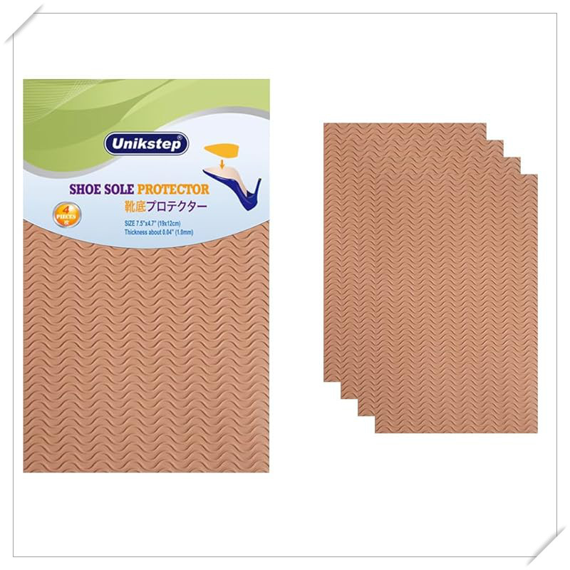 UNIKSTEP 4-Piece Non-Slip Sole Protector with Wave Design for Shoes and ...