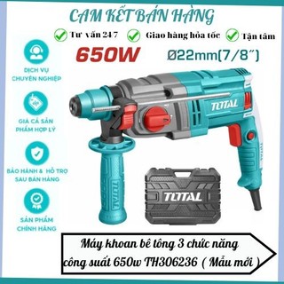 Máy khoan bê tông 3 chức năng Total - 650w TH306236 ( Mẫu mới ) | Shopee Việt Nam