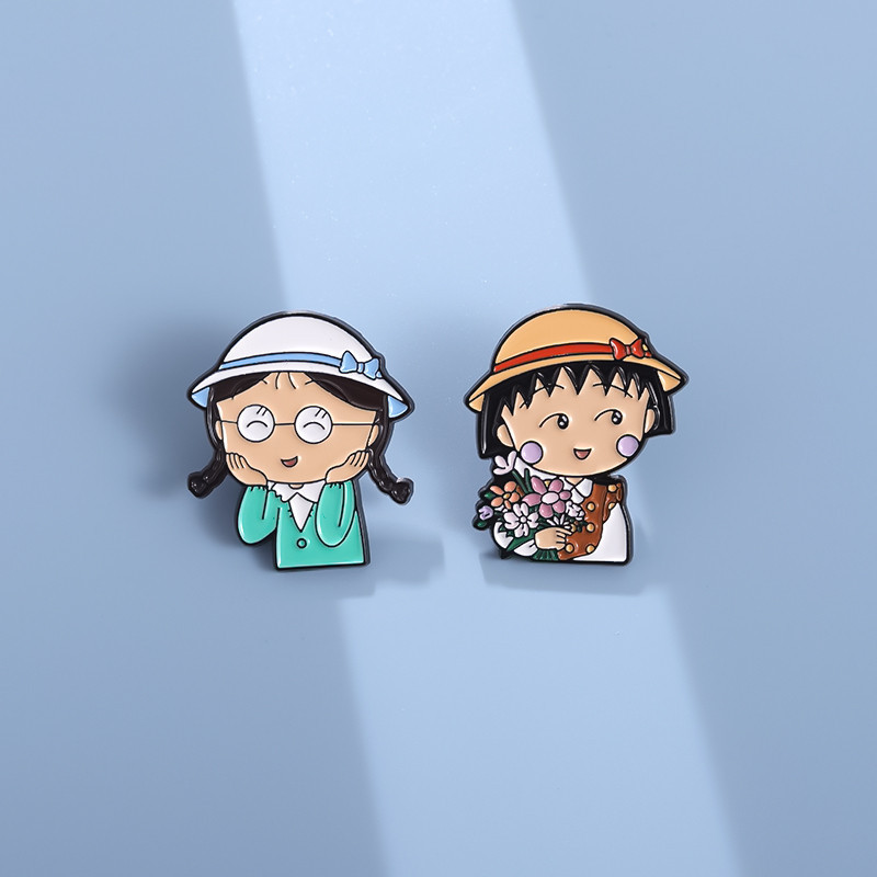Anime Chibi Maruko Chan Chân Trâm Cài Hoạt Hình Dễ Thương Bé Gái Trâm ...