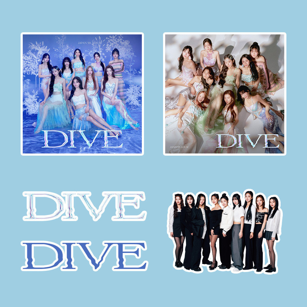 82-106pcs TWICE DIVE Album Sticker With You-th 13th mini Album ...