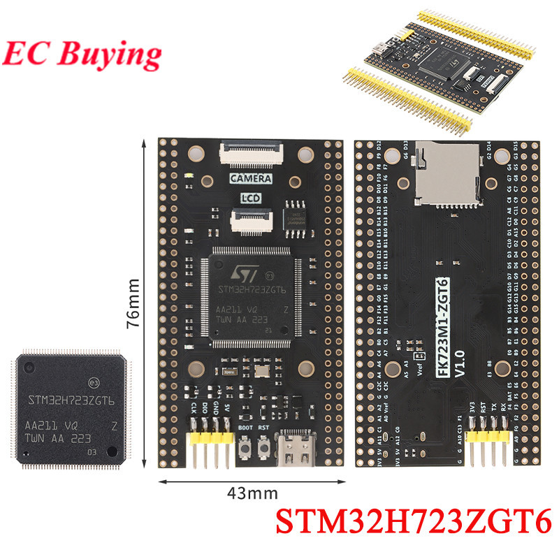 Stm32h723zgt6 Core Board Chip STM32H723 STM32H H723ZM32H H723XZ Hệ thống Bảng phát triển học tập ...