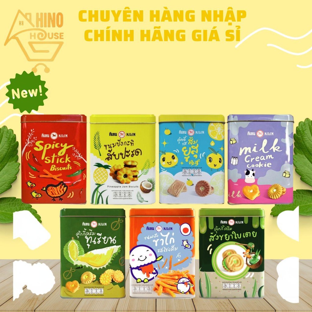 Bánh Quy Hộp Thiếc Kilin Biscuits 400g Ăn Vặt Thơm Ngon Giòn Tan - Hinohouse | Shopee Việt Nam