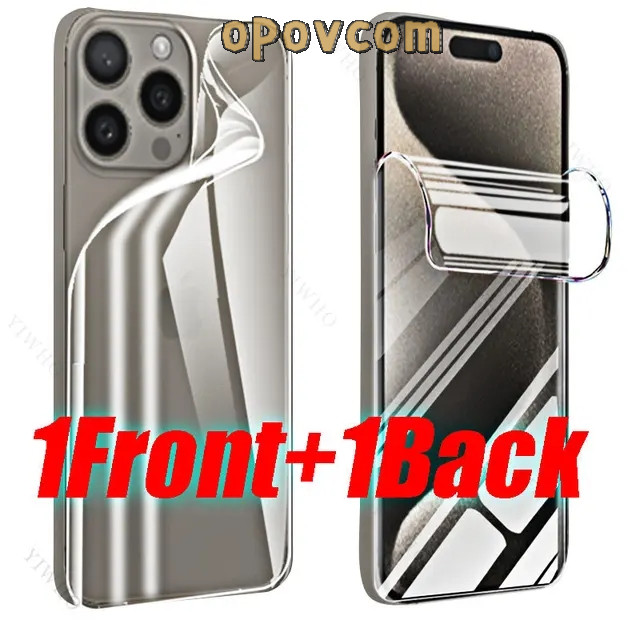 Miếng dán màn hình PPF dẻo HD cho iPhone 15 pro max 14 15 plus 13 12 11 ...