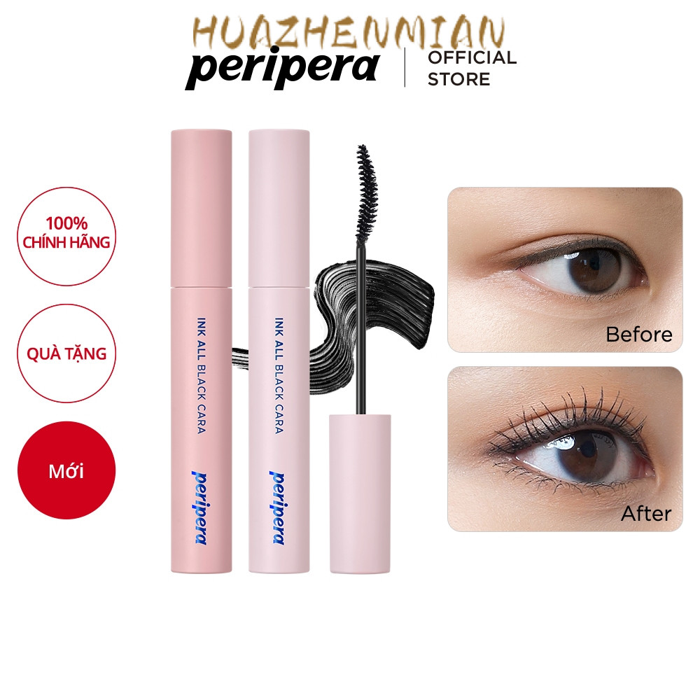 Mascara PERIPERA màu đen cong lâu chống nước 7g | Shopee Việt Nam