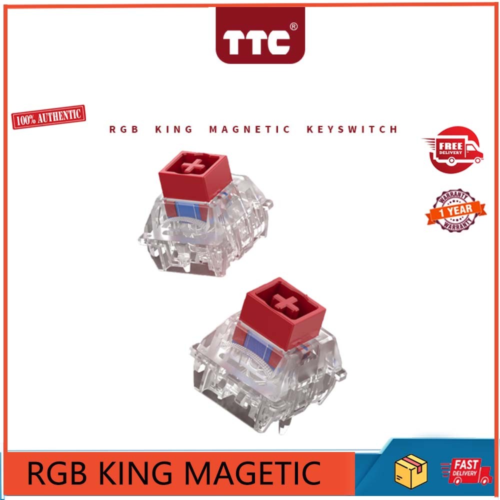 Ttc RGB KING MAGETIC KEYSWITCH, Công tắc từ tính tuyến tính, Thể thao điện tử, PC, Cá tính, Đàn ...