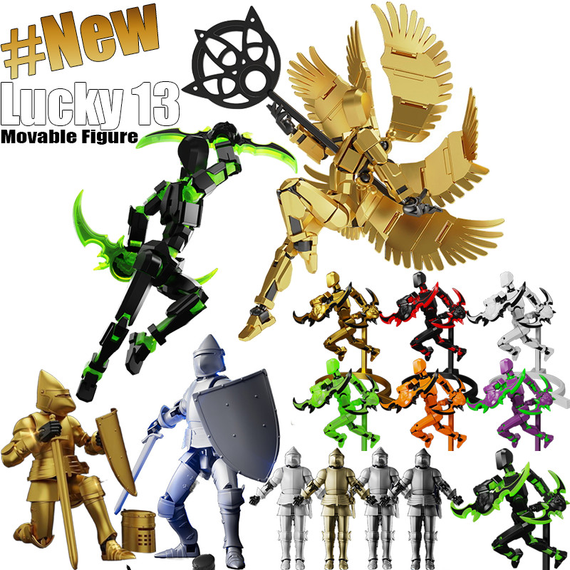 Mới May Mắn 13 3D In Mô Hình Di Chuyển Hình Hoàng Gia Giáp Chiến Binh Dummy 13 Nhân Vật Hành ...