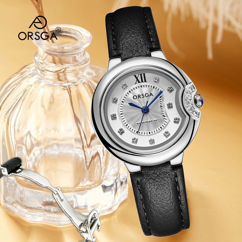 Đồng hồ nữ cao cấp ORSGA bong bóng thời trang kim cương xanh chống thấm ...