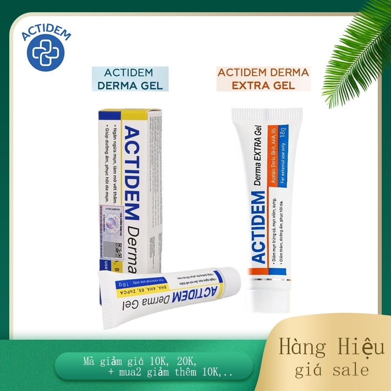 Gel Actidem Derma giúp ngăn ngừa mụn, làm mờ vết thâm 18g | Shopee Việt Nam