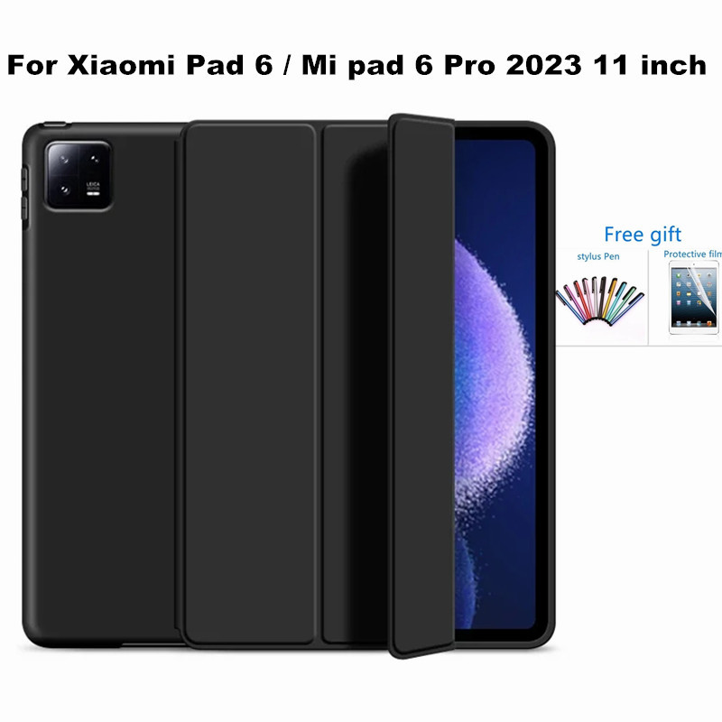Dành Cho Xiaomi Pad 6 2023 11 Inch Da PU Gấp Ba Từ Tính Smat Case Funda ...
