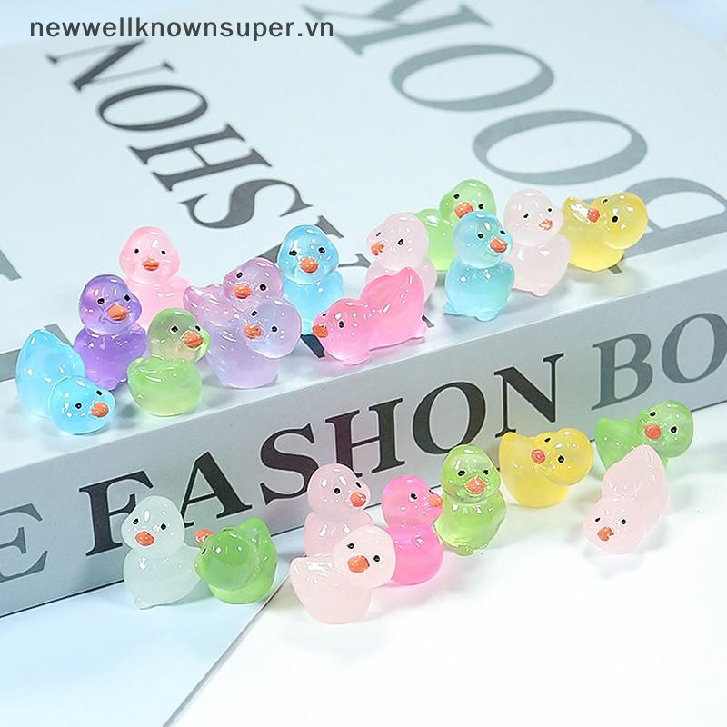 Mới 5 Chiếc Dễ Thương Mini Dạ Quang Vịt Tượng Phát Sáng Trong Bóng Tối ...