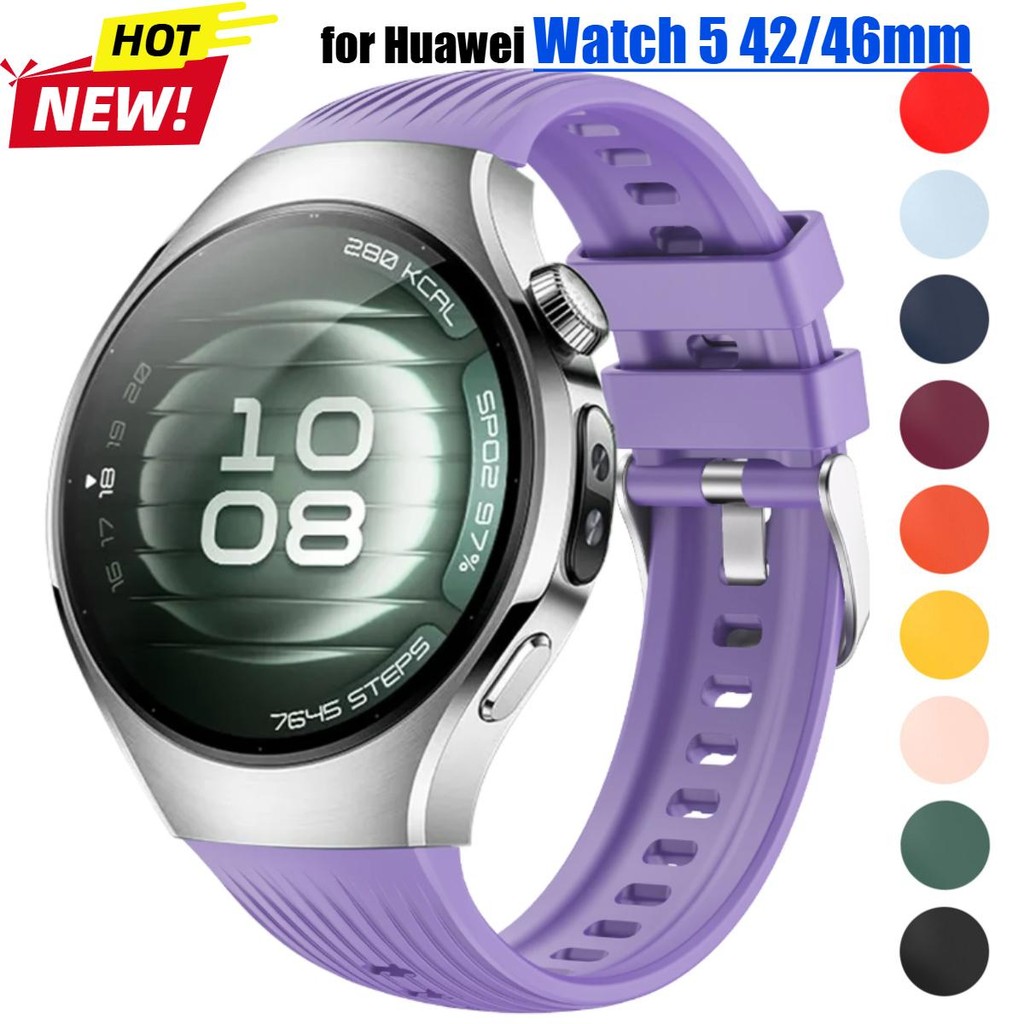 Dây đeo silicon mềm cho Huawei Watch 5 42 / 46MM Smartwatch Dây đai ...