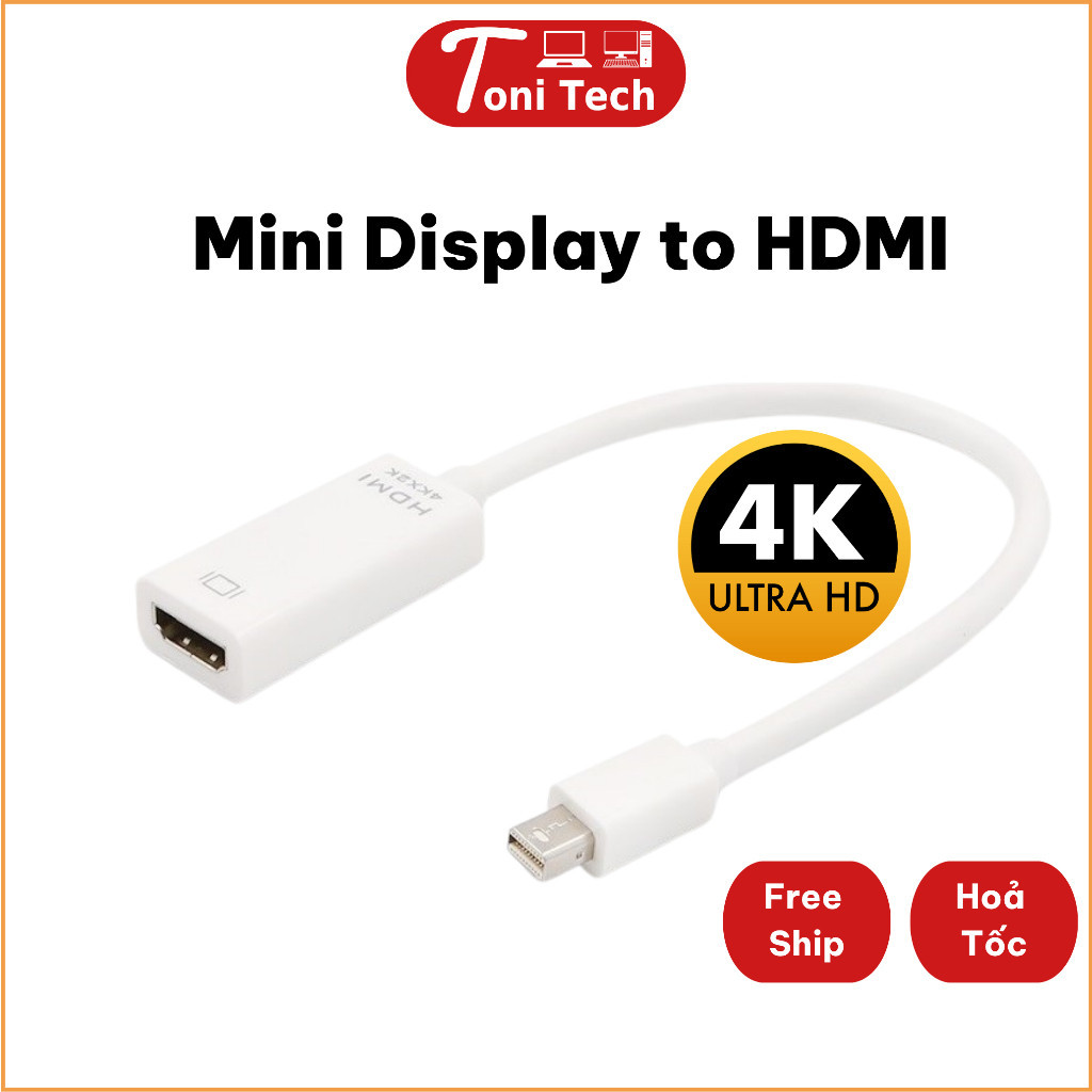 034 Cáp Mini DisplayPort Sang HDMI 1080P 4K 2K, Mini Display Port to ...