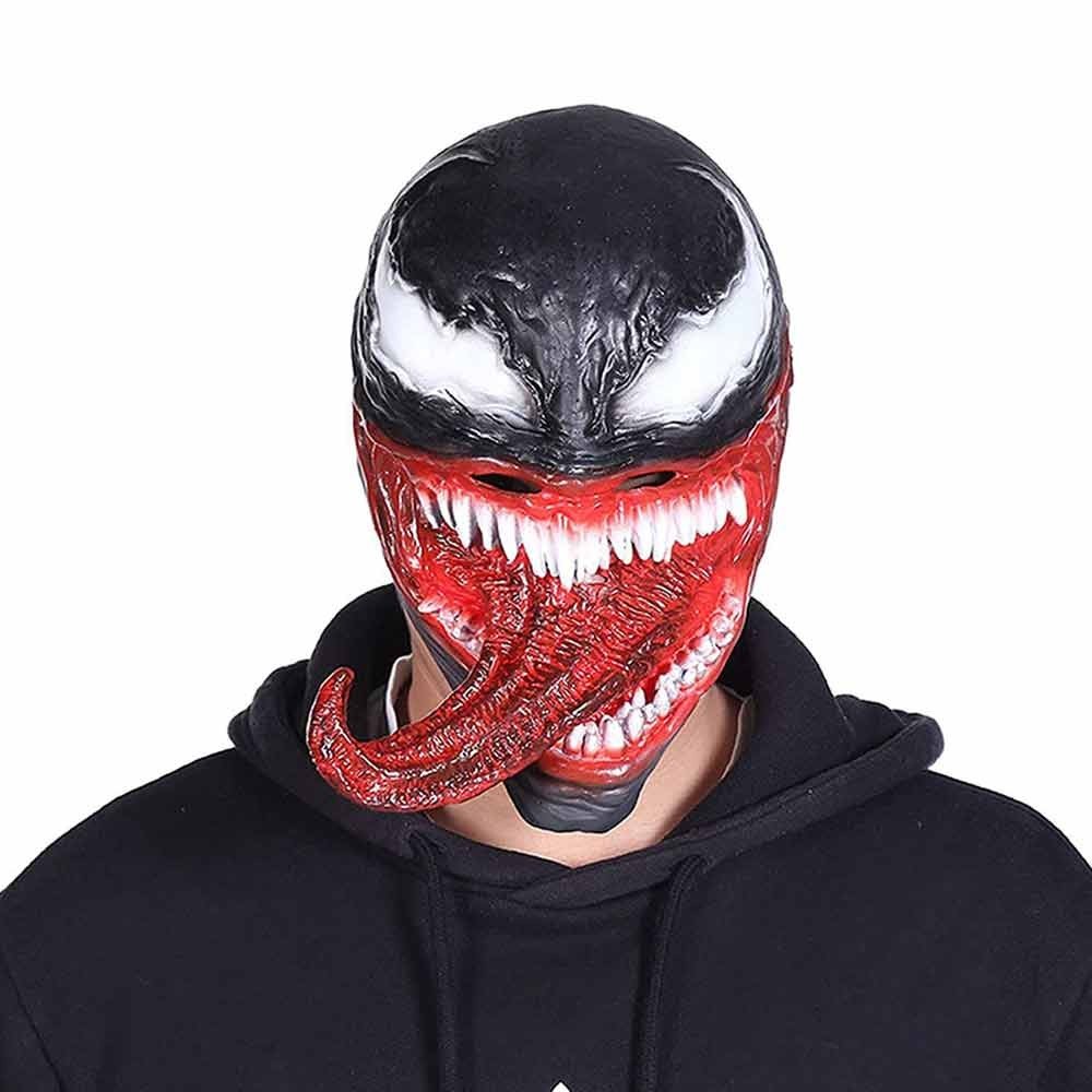 venom mask black Spider Man hard version mask marvel Halloween | Shopee ...