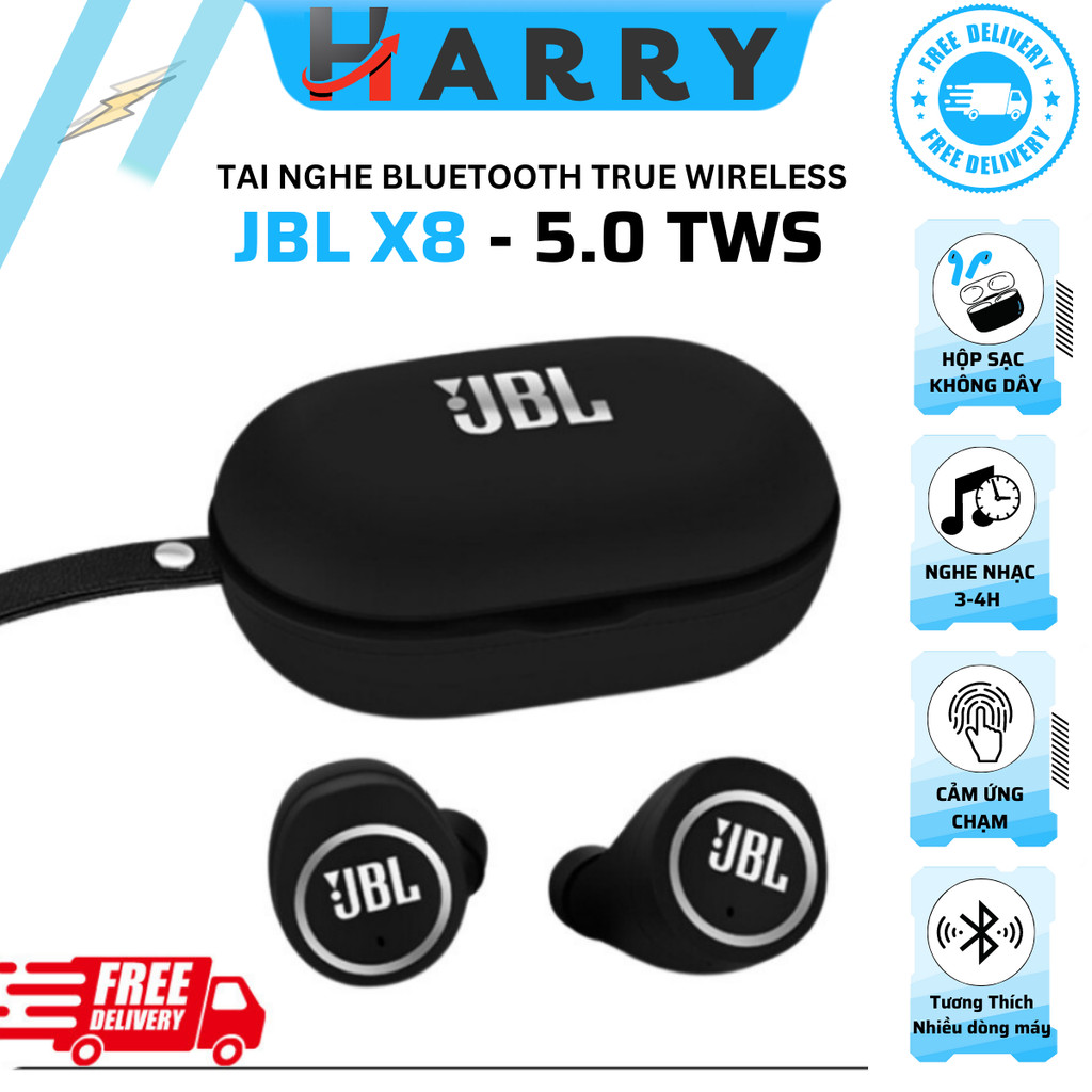 Tai nghe Bluetooth True Wireless JBL X8 TWS - Nhét Tai không dây ...