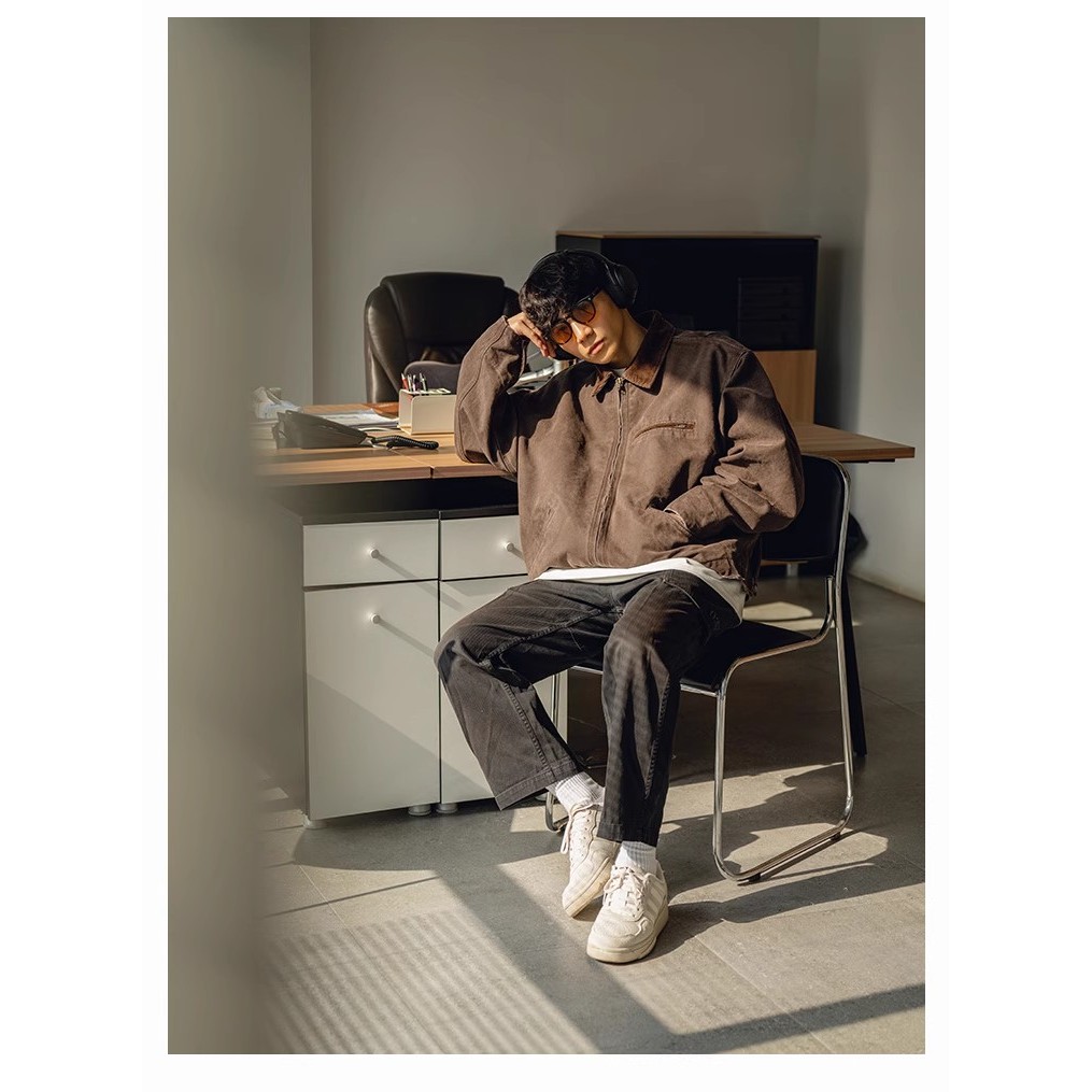 SAY CHIC Áo khoác American Retro Workwear Áo khoác đồng phục bóng chày ...