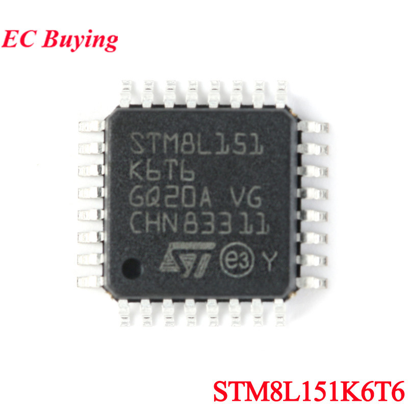 5 Cái / 1 cái STM8L151K6T6 STM8L151 STM8 LQFP-32 16 MHz 32KB Flash 8-bit Bộ vi điều khiển MCU ...