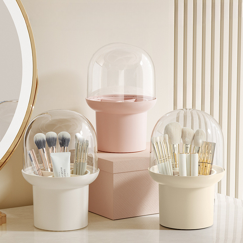 Hộp đựng cọ trang điểm có nắp Hộp đựng mỹ phẩm phòng tắm cho Vanity ...