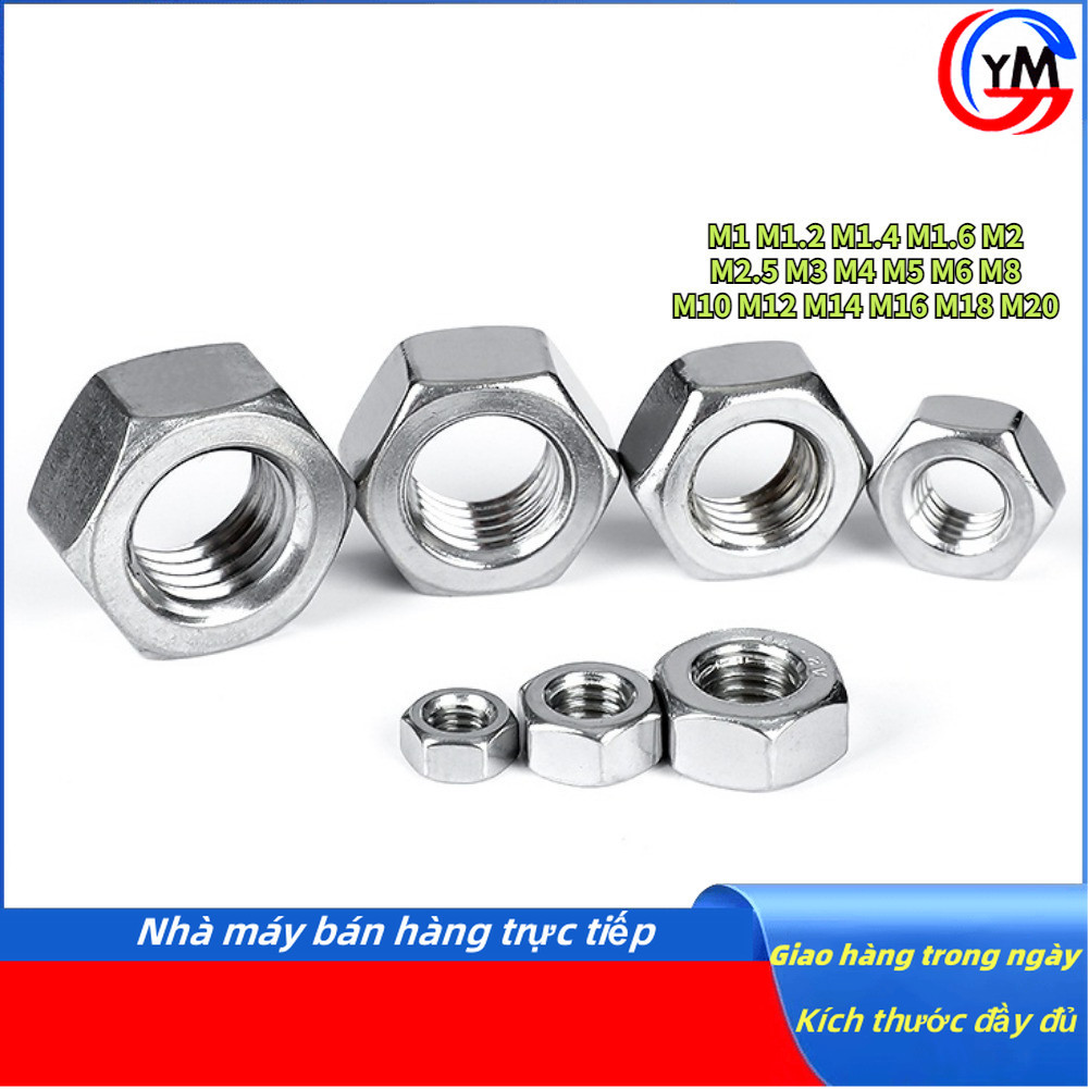 [Ymh-vn1] Tán Dẹp Ecu Inox 304/316, Cho ốc ，loại tốt，Đai ốc inox, ốc ...