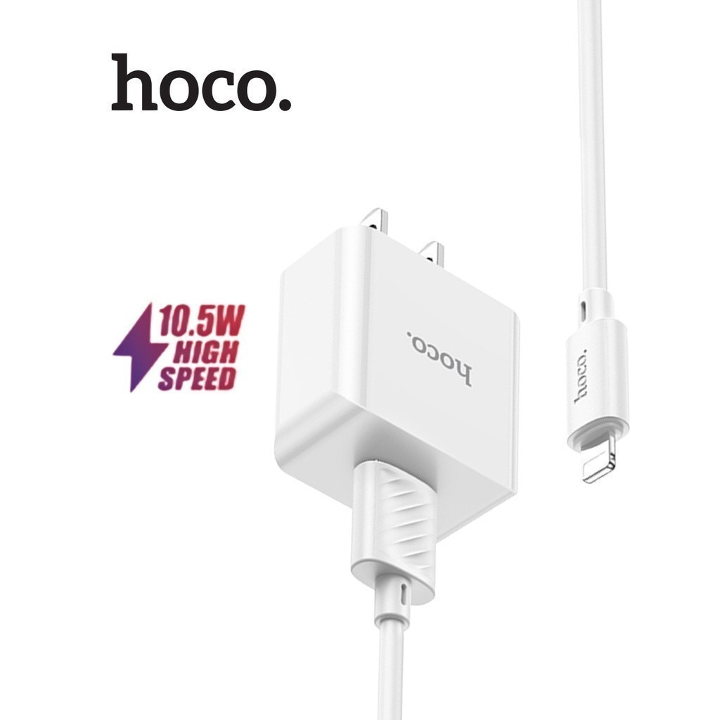 Bộ sạc nhanh Hoco C106 PD10.5W 5V/2.1A tương thích với nhiều dòng iP6/7 ...