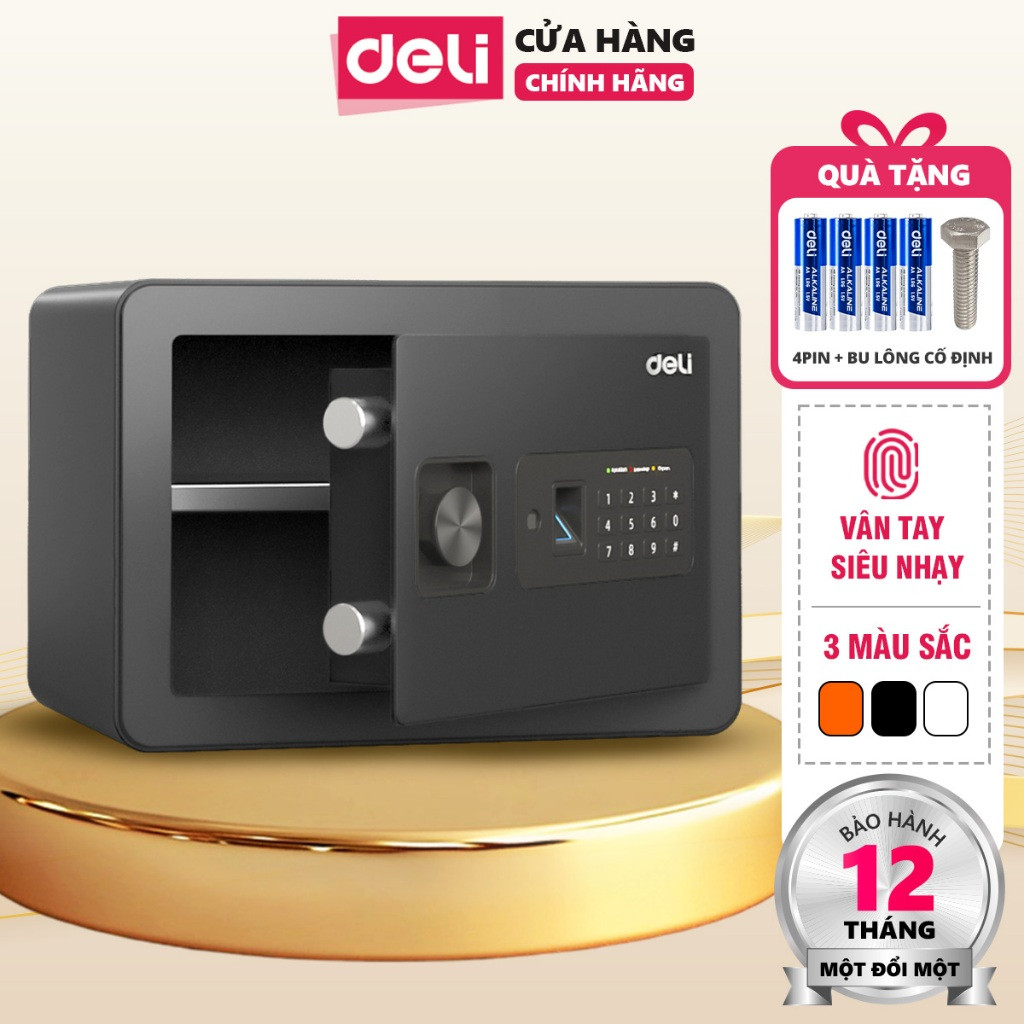 Két Sắt Vân Tay DELI ET591 Khung Kim Loại Chống Cưa Cắt Chống Cháy An ...