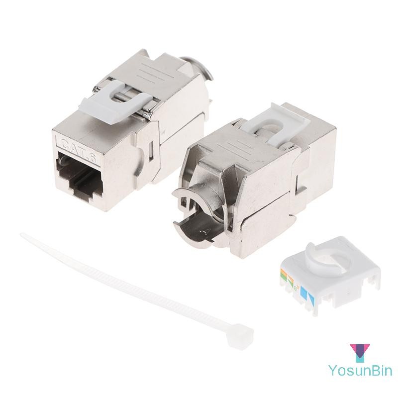YosunBin] Cat6a Cat7 Keystone Jack Cat7 RJ45 STP Tool-Less Loại Hợp Kim ...