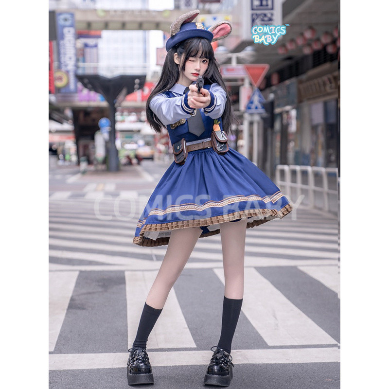 Zootopia Judy Cosplay Costume Princess Dress for adult Anime Judy Hopps ...